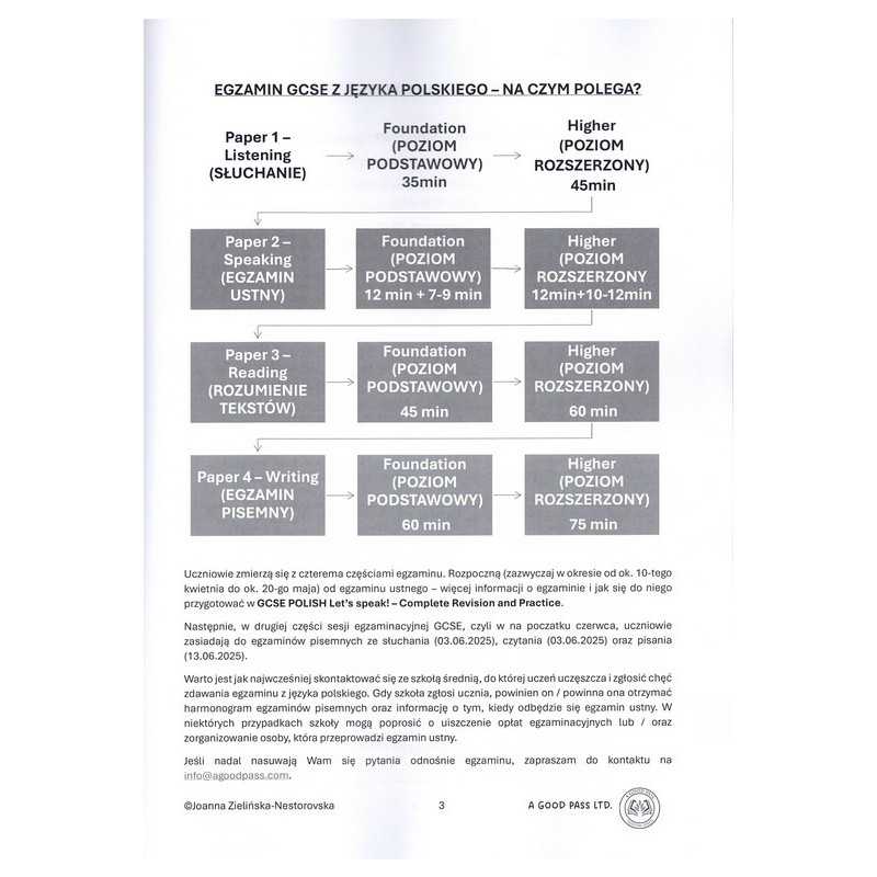 GCSE Polish Writing. Revision book. Księgarnia UK