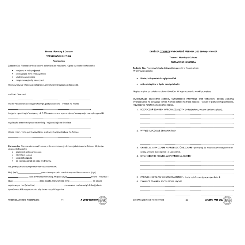 GCSE Polish Writing. Revision book. Księgarnia UK